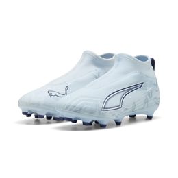 Puma Kinder Fu&szlig;ballschuh "ULTRA 6 MATCH+ FG/AG Fu&szlig;ballschuhe ohne Schn&uuml;rung Jugendliche", Gr. 32icy blau wei&szlig; jewel, Obermaterial: Textil, Synthetik;
