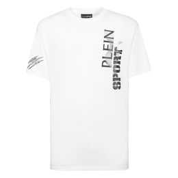 Plein Sport Herren T-Shirt "Wave", wei&szlig;, Gr. L, Obermaterial: 100% Baumwolle, Shirts