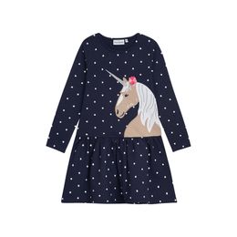 DANAMADE M&auml;dchen Sweatkleid "DANAMADE Dresses DFERAY", blau, Gr. 92, 95% Baumwolle, 5% Elasthan, Kleider