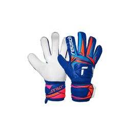 Reusch Damen Torwarthandschuhe "Attrakt Solid"blau, Gr. 8,5, 29% Polyester, 5% Lederimitat, 1% Baumwolle, Handschuhe, mit hochelastischem, sicherem