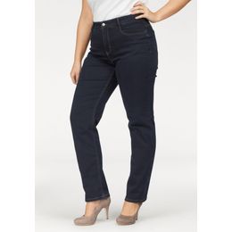 MAC Damen Bequeme Jeans "Stella", blau, Gr. 48, clean, Denim/Jeans, Obermaterial: 92% Baumwolle, 5% Polyester, 3% Elasthan, Jeans, Gerader Beinverlauf