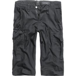 Brandit Herren Stoffhose "Brandit Herren Havannah Cargo Shorts"schwarz, Gr. XL, unifarben, 100% Baumwolle, Hosen