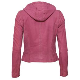 Maze Damen Lederjacke "Donie", lila, Gr. S, Obermaterial: 100% Lammleder. Innenseite: 100% Polyester. &Auml;rmelfutter: 100% Polyester, Jacken