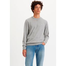 Levi's Levi's Herren Rundhalspullover &raquo;LIGHTWEIGHT HM SWEATER&laquo; Feingerippte Abschl&uuml;sse grau XL