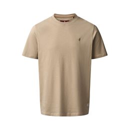 MCS Herren Kurzarmhemd "MCS T-shirt MCFelix", beige, Gr. S, Obermaterial: 100% Baumwolle, Hemden
