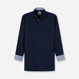 OLYMP Herren Businesshemd "Luxor comfort fit", blau, Gr. 43, Web, Obermaterial: 100% Baumwolle, Hemden