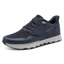 Tamaris Herren Slip-On Sneaker, Gr. 45navy, Lederimitat, Textil, kontrastfarbene Details, unifarben, Schuhe, Freizeitschuh, Halbschuh mit