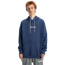 Kapuzensweatshirt DC Shoes "Baseline", Herren, Gr. L, estate blau, Obermaterial: 50% Walkfrottier, 25% Walkfrottier, 25% recyceltem Microfaser;, Sweatshirts