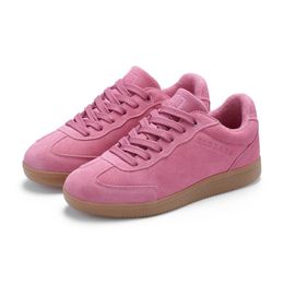 ELBSAND Damen Sneaker &raquo;Freizeitschuh, Schn&uuml;rschuh, Turnschuh, Retro Sneaker, Lederschuh&laquo; Ledersneaker, Schn&uuml;rhalbschuh aus Leder im modernen Retro 