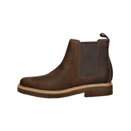 Clarks Herren Stiefelette "Clarks Stiefelette Leder", Gr. 42, braun, Leder, Schuhe