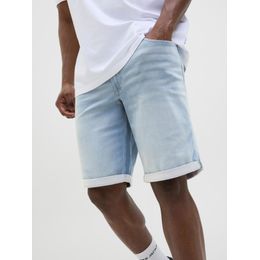 Jack & Jones PlusSize Herren Shorts "JJIRICK JJICON I.K. SHOR"blau denim, Gr. 40, JACK & JONES PLUSSIZE, unifarben, Denim/Jeans, Obermaterial: 81% Baumwolle, 18%