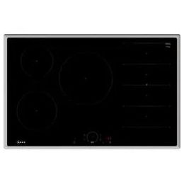 Neff Flex-Induktions-Kochfeld "T68SHV4L0", schwarz, B:80,2cm H:5,5cm T:52,3cm, Kochfelder, mit virtueller Twist Touch Bedienung