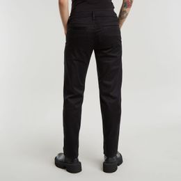 G-Star Raw G-STAR Damen Chinohose "Kate Chino Boyfriend", schwarz, Gr. 26, unifarben, Web, Obermaterial: 97% Baumwolle, 3% Elasthan, Hosen