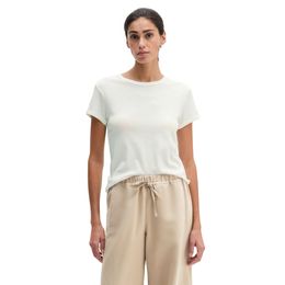 Marc O'Polo MARC O'POLO Damen T-Shirt "aus Organic Cotton"grau wei&szlig;, Basic, Gr. XL, unifarben, Obermaterial: 100% Baumwolle, Shirts