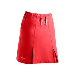 Maier Sports Damen Skort "Fortunit Shortin W"feuerrot, Gr. 38, 100% Polyester, R&ouml;cke, atmungsaktiver Damen Rock mit integrierter Short, Regular Fit