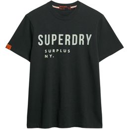 Superdry & Co T-Shirt 'Surplus' Herren Gr&ouml;&szlig;e S pastellgr&uuml;n / schwarz
