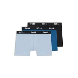 BOSS Herren BOSS Boxershorts Packung, 3 Stk. aus bequemer Stretch-Baumwolle, k&ouml;rpernah, mittlere Bundh&ouml;he L, 3 Stk.