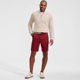 LANDS' END Cargo-Shorts mit G&uuml;rtel, Herren,  Braun, by Lands' End