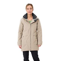 Vaude Damen Vaude Parka &raquo;WOMEN'S SKOMER WINTER PARKA III&laquo; mit PrimaLoft -Wattierung, wasserdicht, winddicht, atmungsaktiv beige 36