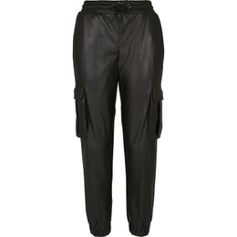 Urban Classics Damen Urban Classics Cargohose &raquo; Damen Ladies Faux Leather Cargo Pants&laquo; XXL, US-Gr&ouml;&szlig;en