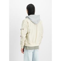 Alpha Industries Damen Bomberjacke &raquo;MA-1 TT Hood Light&laquo; wei&szlig; S