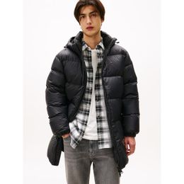 Tommy Jeans Herren Steppjacke &raquo;TJM ESSENTIAL DOWN PARKA&laquo; mit Kapuze Daunenjacke, &Uuml;bergangsjacke mit Kapuze schwarz L