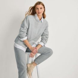 LANDS' END Boucl&eacute;-Pullover, Damen,  Grau, Polyester-Mischung, by Lands' End