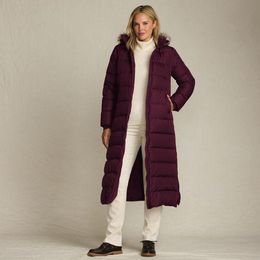 LANDS' END Maxi-Daunenmantel mit Kapuze, Damen,  Rot, Polyester, by Lands' End