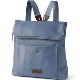 LANDS' END Rucksack mit Klappe, Damen,  Blau, by Lands' End