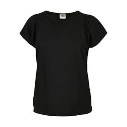 Sweatshirt Urban Classics "Urban Classics Damen Ladies Mesh Hoody", Damen, Gr. L, schwarz, 96% Polyamid, 4% Elasthan, unifarben, Sweatshirts Sweatshirt