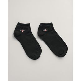 Gant Herren Sneakersocken 2 Paar tlg. schwarz 43-45