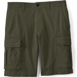 LANDS' END Classic Fit Stretch-Cargoshorts mit Komfortbund, 26 cm, Herren,  Gr&uuml;n, Elasthan/Baumwoll-Mischung, by Lands' End