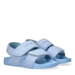 Tommy Hilfiger M&auml;dchen Badesandale Badeschuh, Wassersandale, Sommerschuh mit Klettverschl&uuml;ssen 22