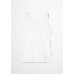 Marc O'Polo Marc O'polo Damen Marc O'Polo Tanktop &raquo;Essentials&laquo; mit kleinem Logo am Saum wei&szlig; M