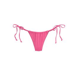Lascana Damen Lascana Bikini-Hose &raquo;Glitter&laquo; in knapper Form, regulierbar pink 42, N-Gr
