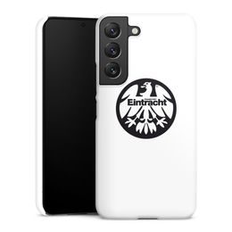 DeinDesign Galaxy S22 Handy Premium Case Smartphone Handyh&uuml;lle Schutzh&uuml;lle gl&auml;nzend Eagle Logo Eintracht Frankfurt Premium Case