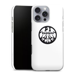 DeinDesign iPhone 16 Pro Max Handy Premium Case Smartphone Handyh&uuml;lle Schutzh&uuml;lle gl&auml;nzend Eagle Logo Eintracht Frankfurt Premium Case