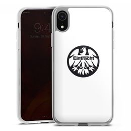 DeinDesign iPhone Xr Handy Silikon H&uuml;lle Case transparent Handyh&uuml;lle Eagle Logo Eintracht Frankfurt Silikon Case