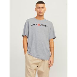 Jack & Jones Jack & Jones Herren Rundhalsshirt &raquo;JJECORP OLD LOGO TEE SS O-NECK NOOS&laquo; grau M