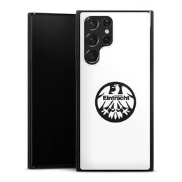 DeinDesign Galaxy S22 Ultra Handy Silikon H&uuml;lle Case schwarz Handyh&uuml;lle Eagle Logo Eintracht Frankfurt