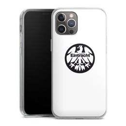 DeinDesign iPhone 12 Pro Max Handy Silikon H&uuml;lle Case transparent Handyh&uuml;lle Eagle Logo Eintracht Frankfurt Silikon Case