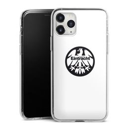 DeinDesign iPhone 11 Pro Max Handy Silikon H&uuml;lle Case transparent Handyh&uuml;lle Eagle Logo Eintracht Frankfurt Silikon Case