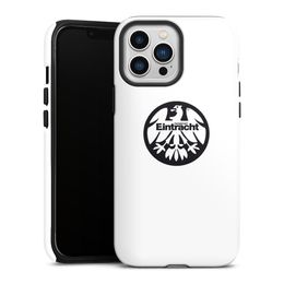 DeinDesign iPhone 13 Pro Max Handy Panzer Handyh&uuml;lle robuste Outdoor H&uuml;lle Schutzh&uuml;lle gl&auml;nzend Eagle Logo Eintracht Frankfurt Tough Case
