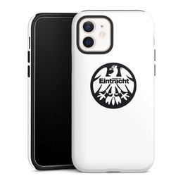 DeinDesign iPhone 12 mini Handy Panzer Handyh&uuml;lle robuste Outdoor H&uuml;lle Schutzh&uuml;lle gl&auml;nzend Eagle Logo Eintracht Frankfurt Tough Case