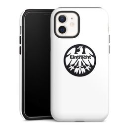 DeinDesign iPhone 12 mini Handy Panzer Handyh&uuml;lle robuste Outdoor H&uuml;lle Schutzh&uuml;lle matt Eagle Logo Eintracht Frankfurt Tough Case