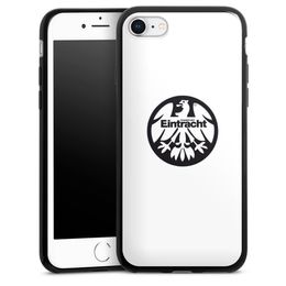 DeinDesign iPhone SE (2020) Handy Slim Case extra d&uuml;nn Silikon Handyh&uuml;lle schwarz H&uuml;lle Eintracht Frankfurt Logo Eagle Silikon Slim Case