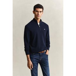 Gant Damen Troyer &raquo;MICRO TEXTURED COTTON HALF ZIP&laquo; Regular fit mit Troyerkragen L