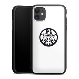 DeinDesign iPhone 11 Handy Premium Silikon H&uuml;lle Handyh&uuml;lle schwarz Case Eagle Logo Eintracht Frankfurt Silikon Premium Case