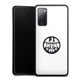 DeinDesign Galaxy S20 FE Handy Premium Silikon H&uuml;lle Handyh&uuml;lle schwarz Case Eintracht Frankfurt Logo Eagle Silikon Premium Case