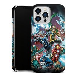 DeinDesign iPhone 13 Pro Handy Premium Case Smartphone Handyh&uuml;lle Schutzh&uuml;lle matt Avengers Marvel Comic Premium Case